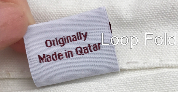 How many kinds of fold for woven label, cut method of the clothing ...