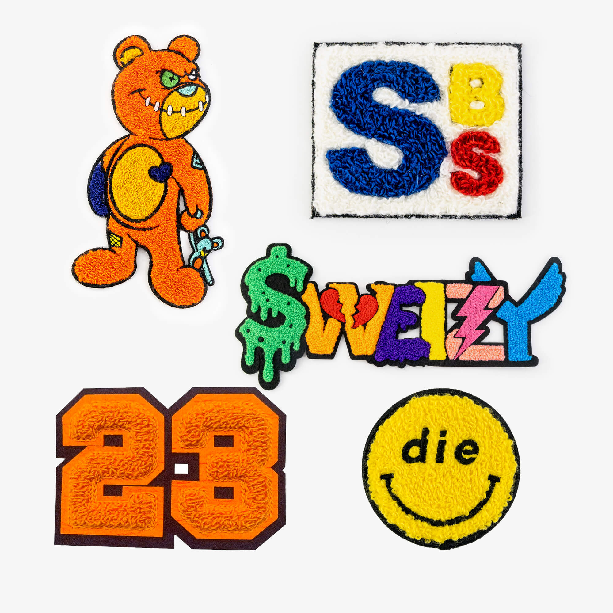 Custom Chenille embroidered Patches manufacture make order online